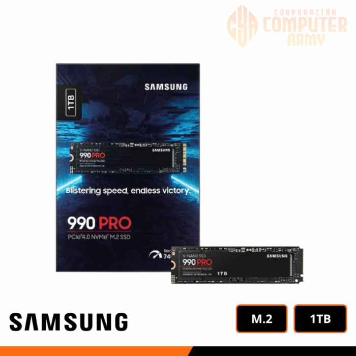 SSD, SAMSUNG, 990 PRO 1TB NVME PCIe 4.0×5.0 – COMPUTER ARMY